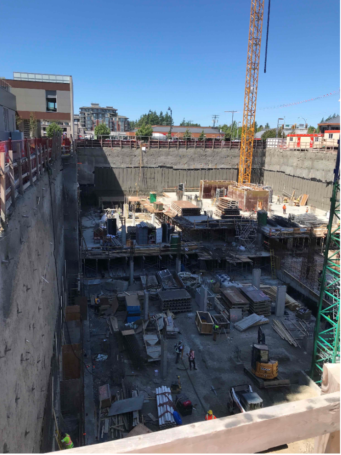 Soleil White Rock — The Construction of Soleil's Underground Parkade